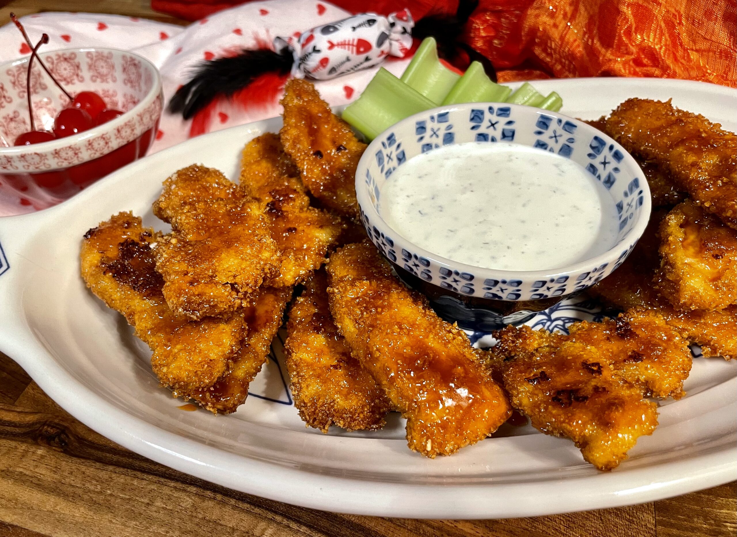 Carl's Sticky Chicken Fingers - Zeela's Food Adventures